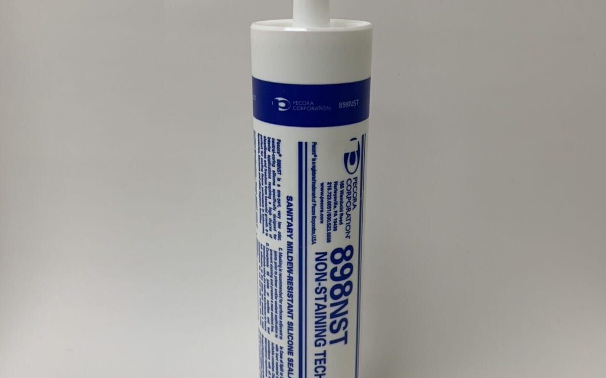 Pecora 898 NST 10.1oz Tube : Sanitary Silicone - metrosealant