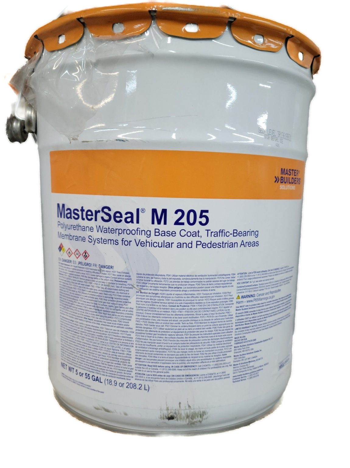 Buy Masterseal M 205: Self-Leveling Base Coat 5 gallon - metrosealant